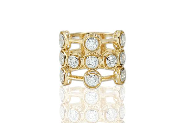 Mingle Pre-Stacked Mixed Diamond Rings – kavantandsharart