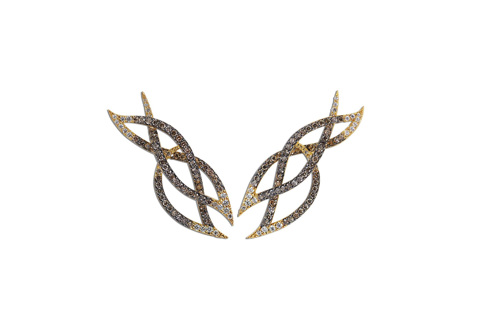 Le Phoenix Intertwined Diamond Earrings [as seen on Uzo Aduba ...